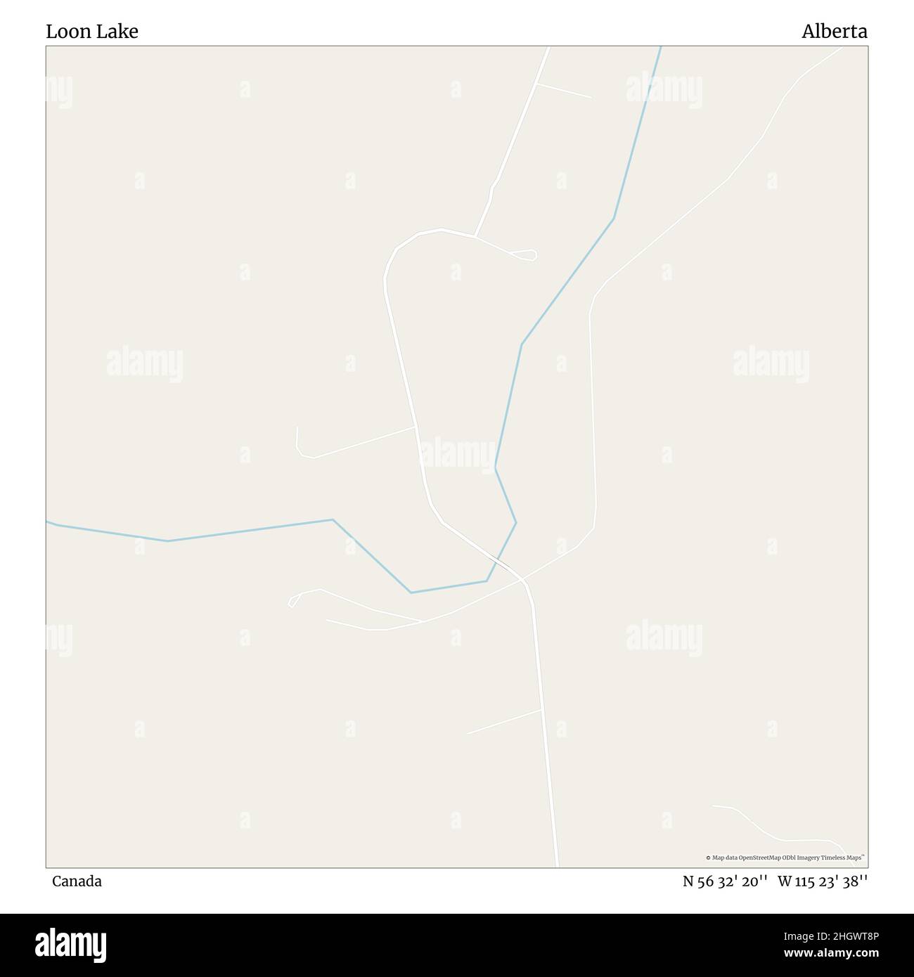 Map of loon lake hi-res stock photography and images - Alamy