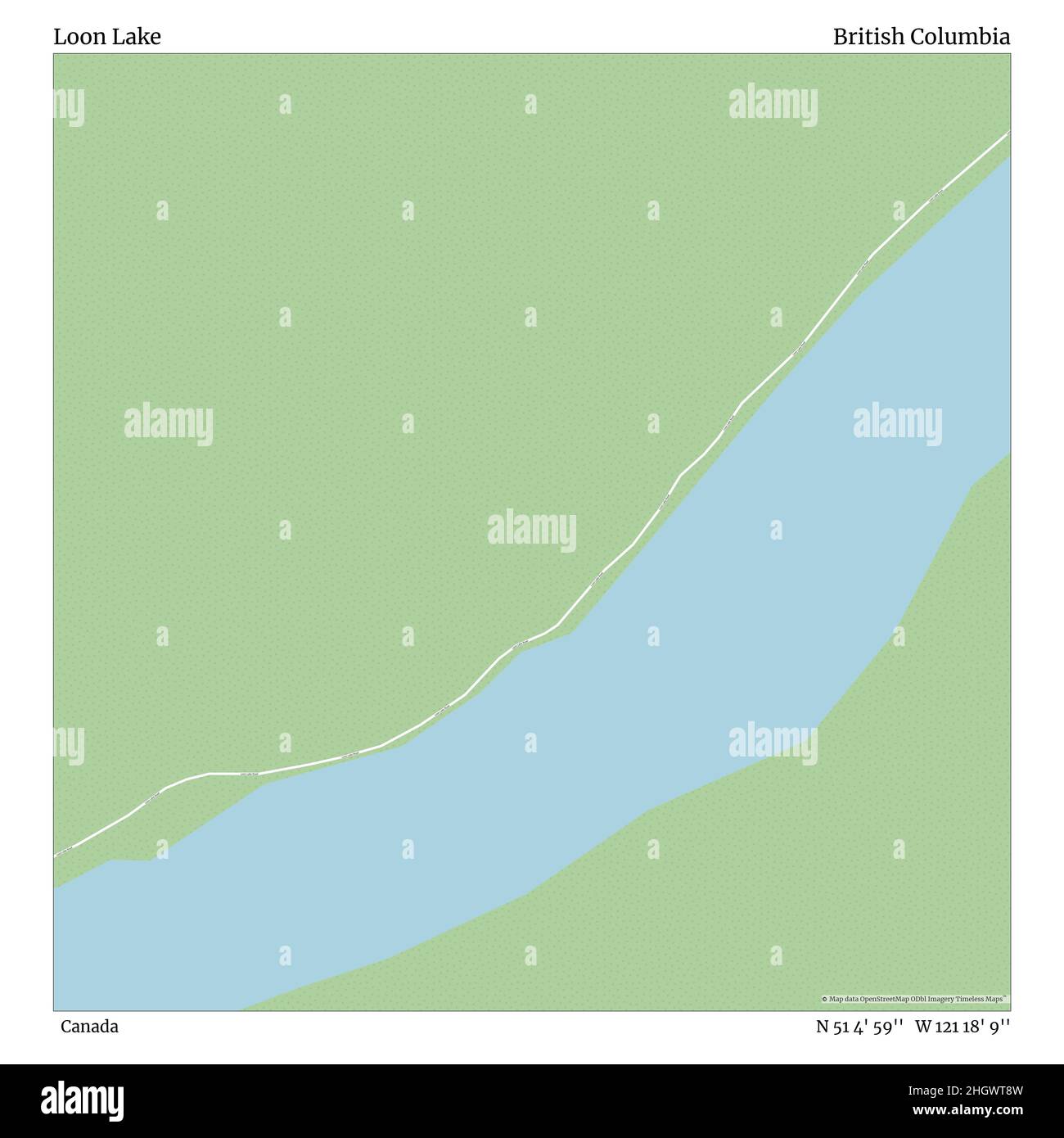 Map of loon lake hi-res stock photography and images - Alamy