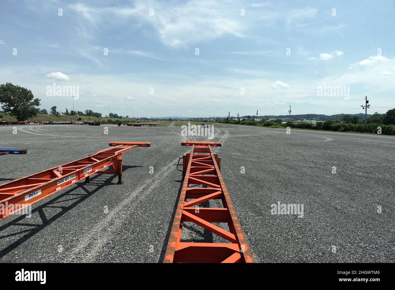 Tractor Trailer Big Rig Trailers at The New York State Fair Stock Photo ...