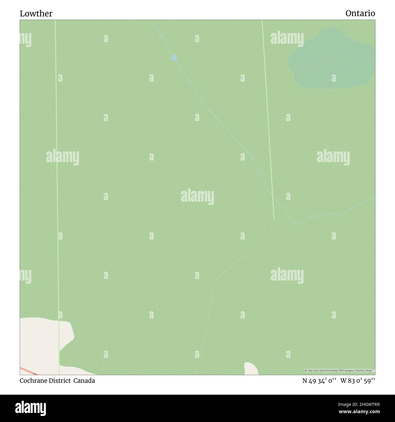 Map of cochrane hi-res stock photography and images - Alamy