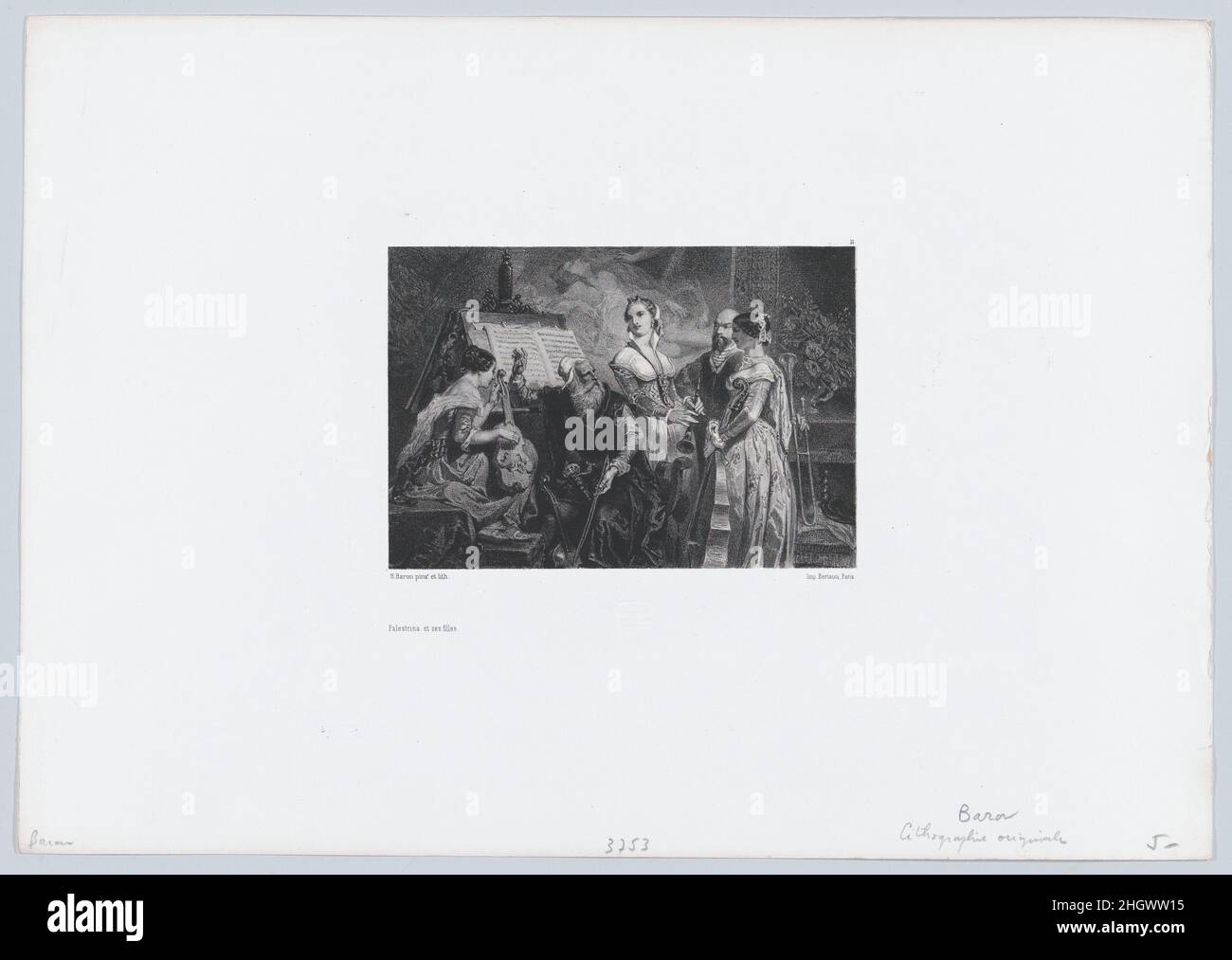 Palestrina and Her Daughters 1853 Henri-Charles-Antoine Baron ...