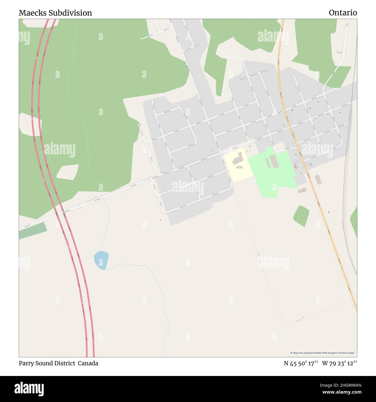 Map of parry sound hi-res stock photography and images - Alamy
