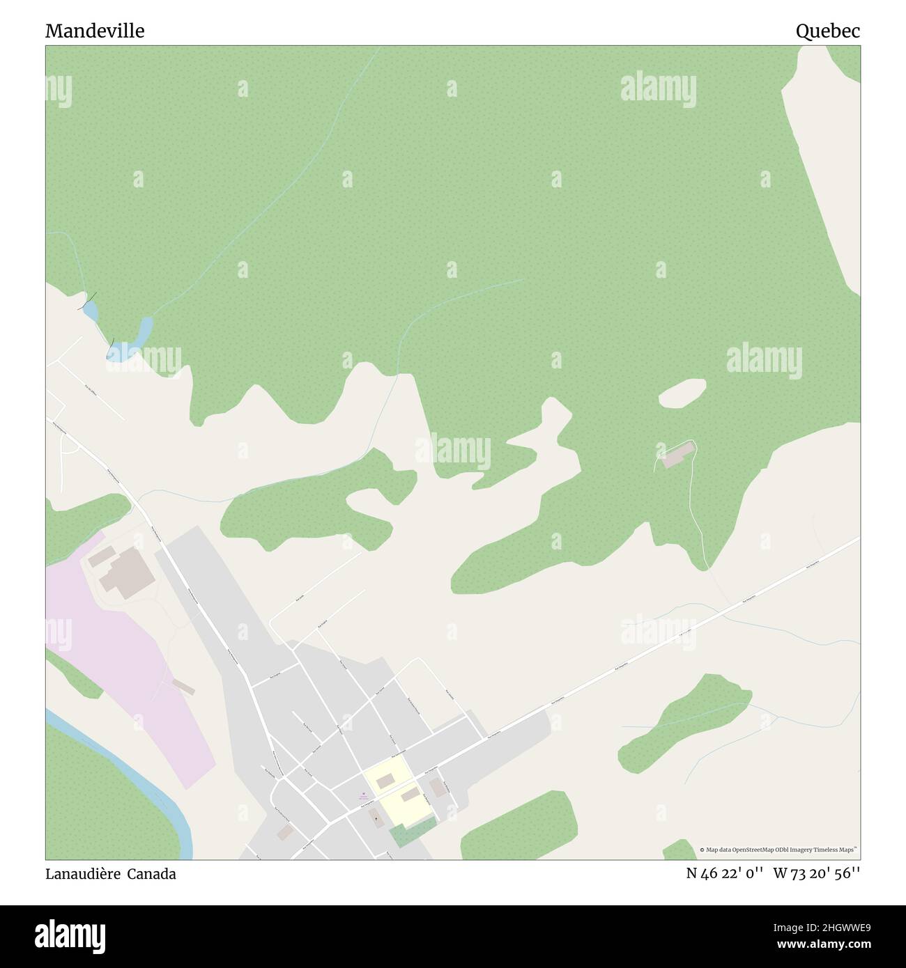 Map of mandeville Cut Out Stock Images & Pictures - Alamy