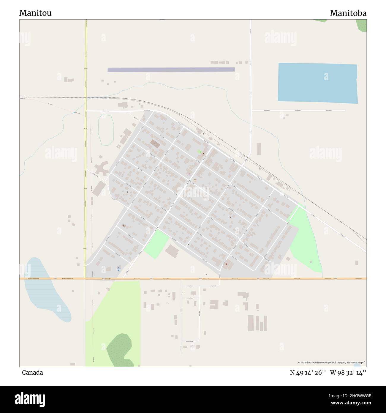 Map of manitou Cut Out Stock Images & Pictures - Alamy