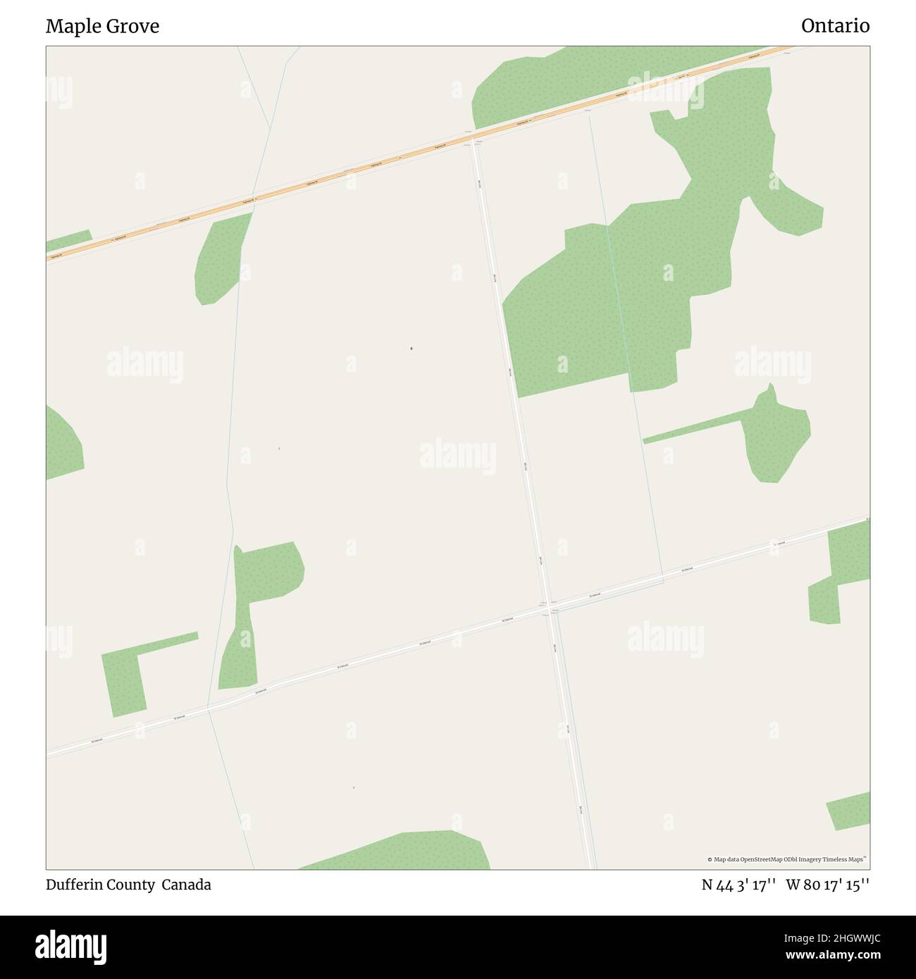 Maple Grove, Dufferin County, Canada, Ontario, N 44 3' 17'', W 80 17 ...