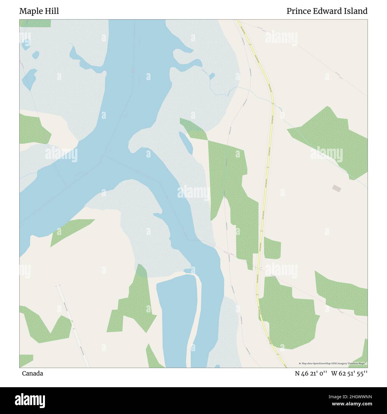 Maple Hill, Canada, Prince Edward Island, N 46 21' 0'', W 62 51' 55 ...