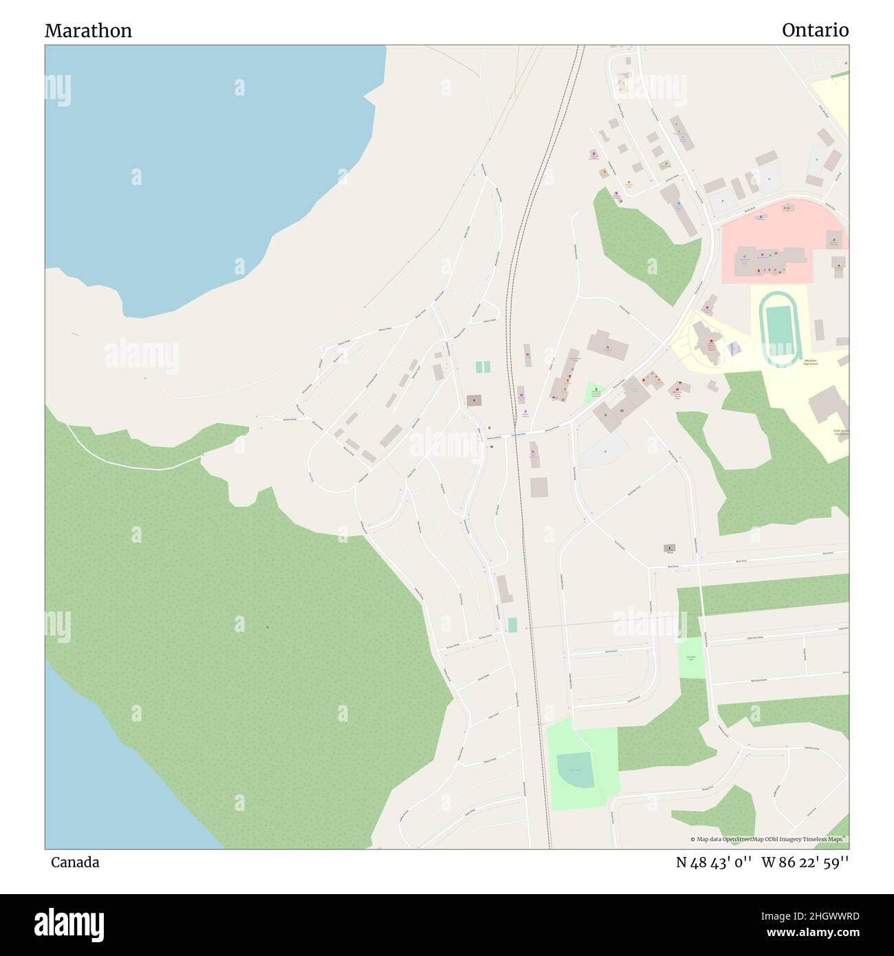 Marathon map hi-res stock photography and images - Alamy