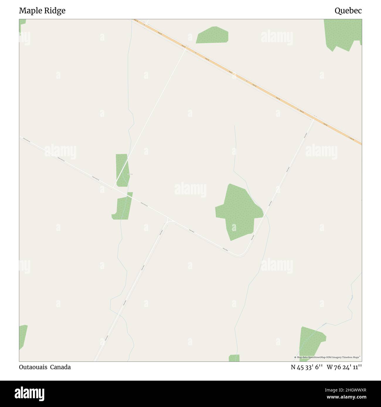 Maple ridge map hi-res stock photography and images - Alamy