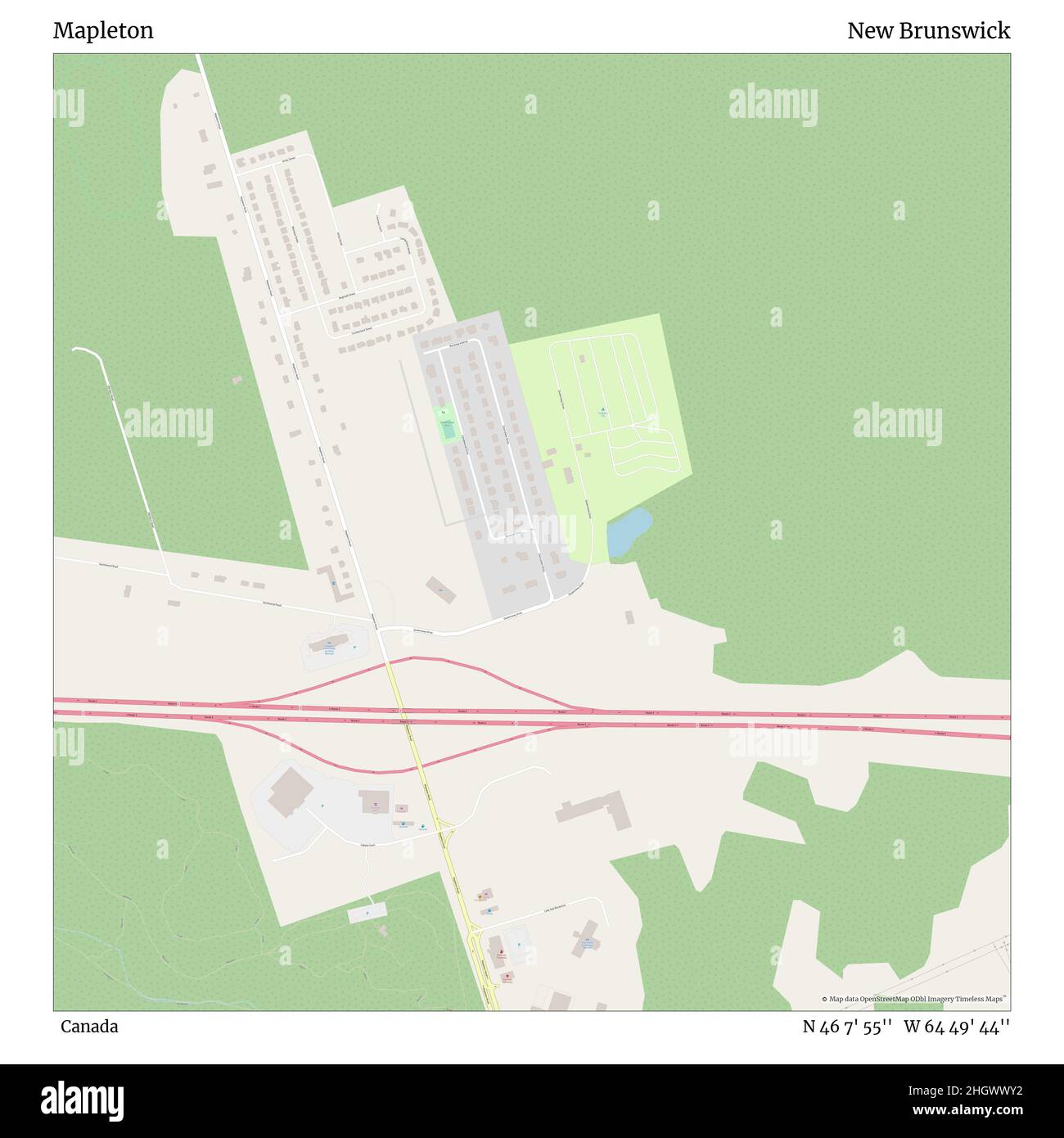 Mapleton map Cut Out Stock Images & Pictures - Alamy