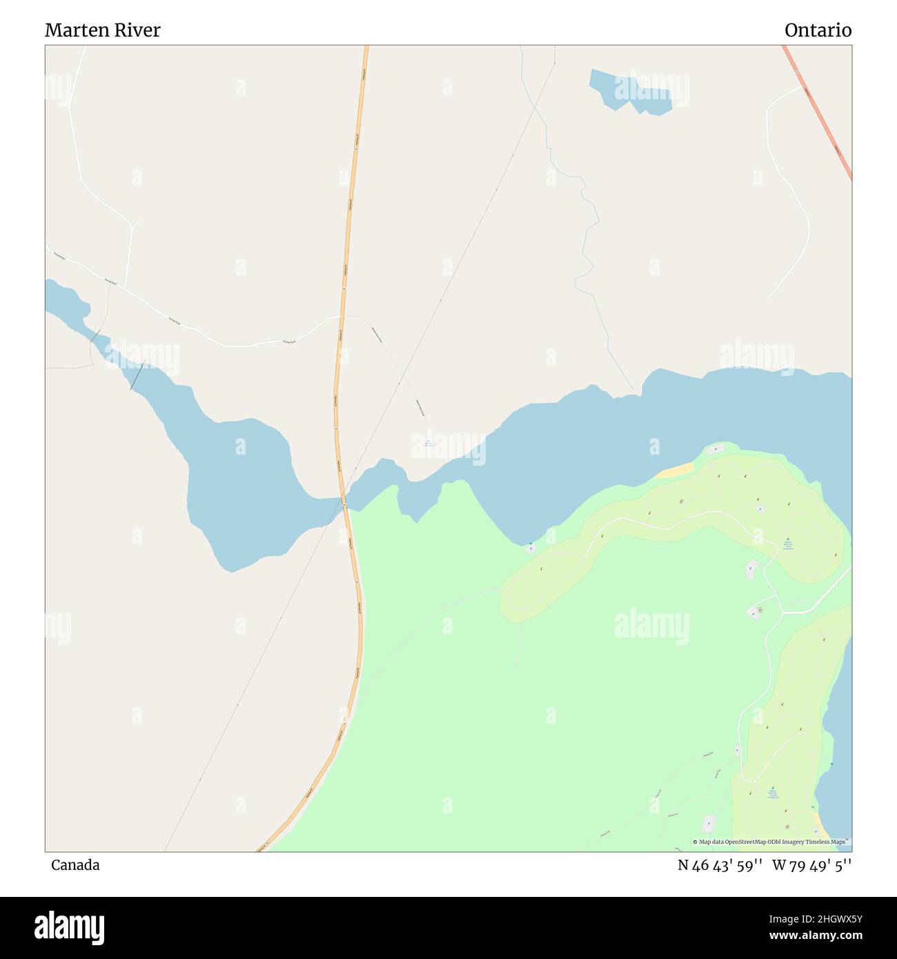 Map of marten river hi-res stock photography and images - Alamy
