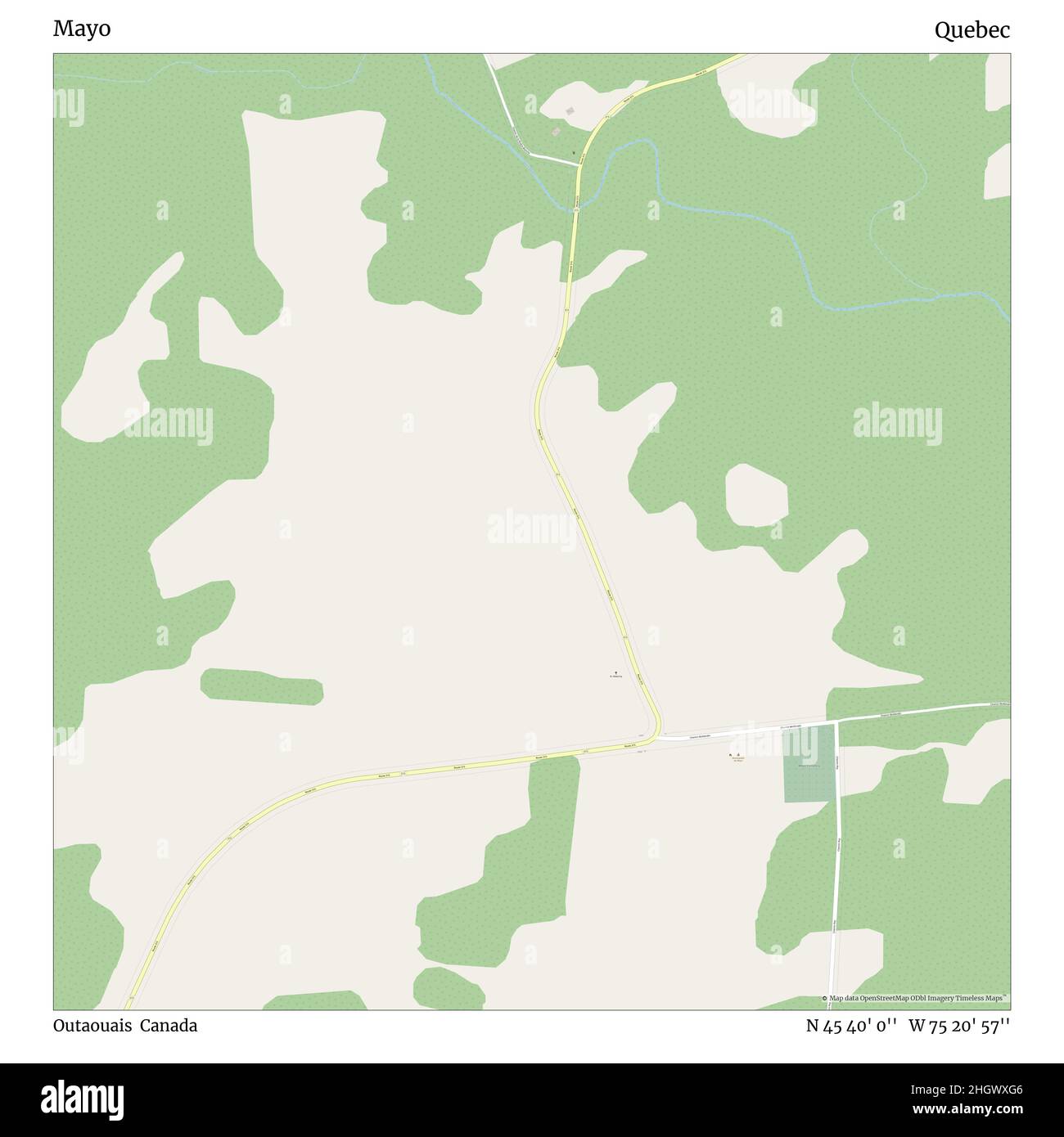 Mayo, Outaouais, Canada, Quebec, N 45 40' 0'', W 75 20' 57'', map ...