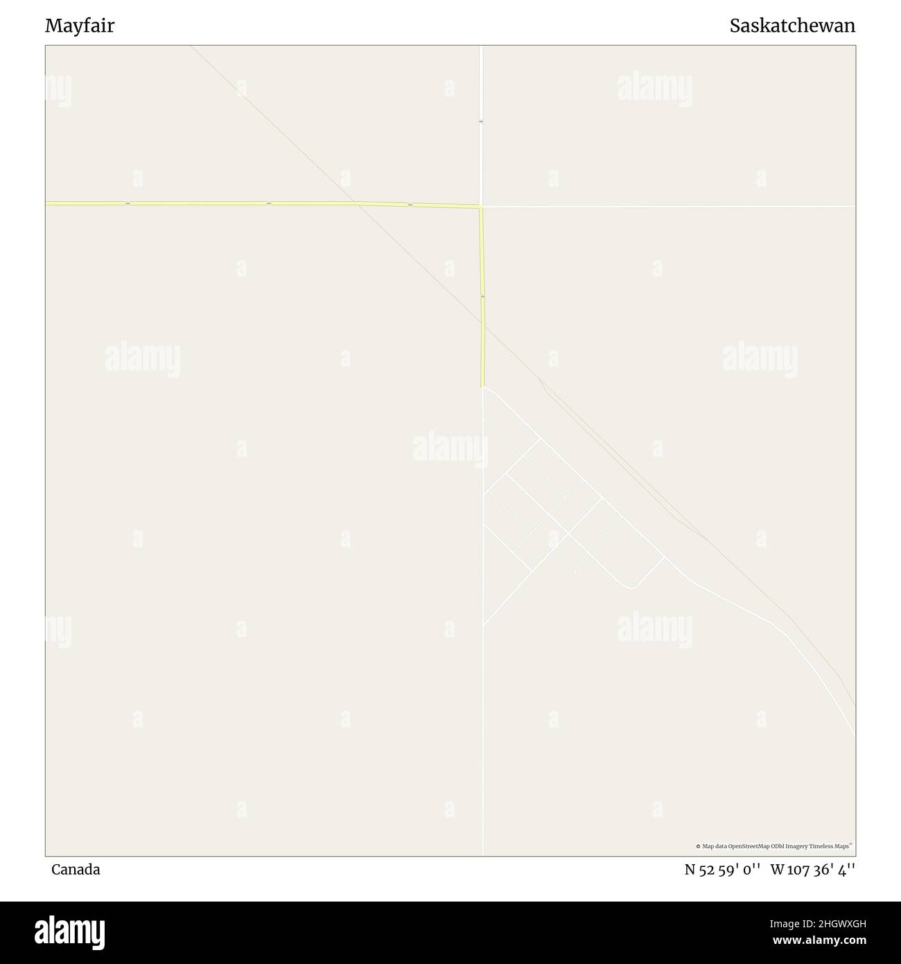 Map of mayfair saskatchewan hi-res stock photography and images - Alamy