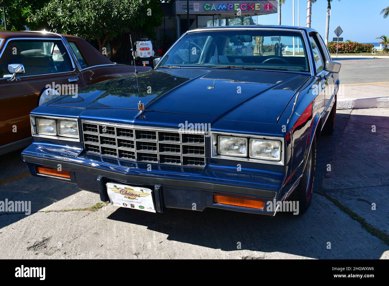 Chevrolet Monte Carlo vintage car, Mexico, North America Stock Photo ...