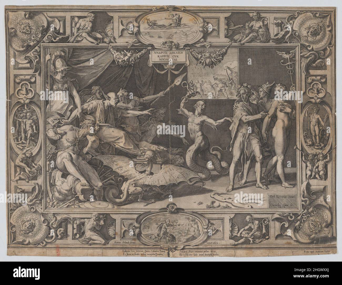 The Calumny of Apelles 1602 Cornelis Cort Netherlandish. The Calumny of ...