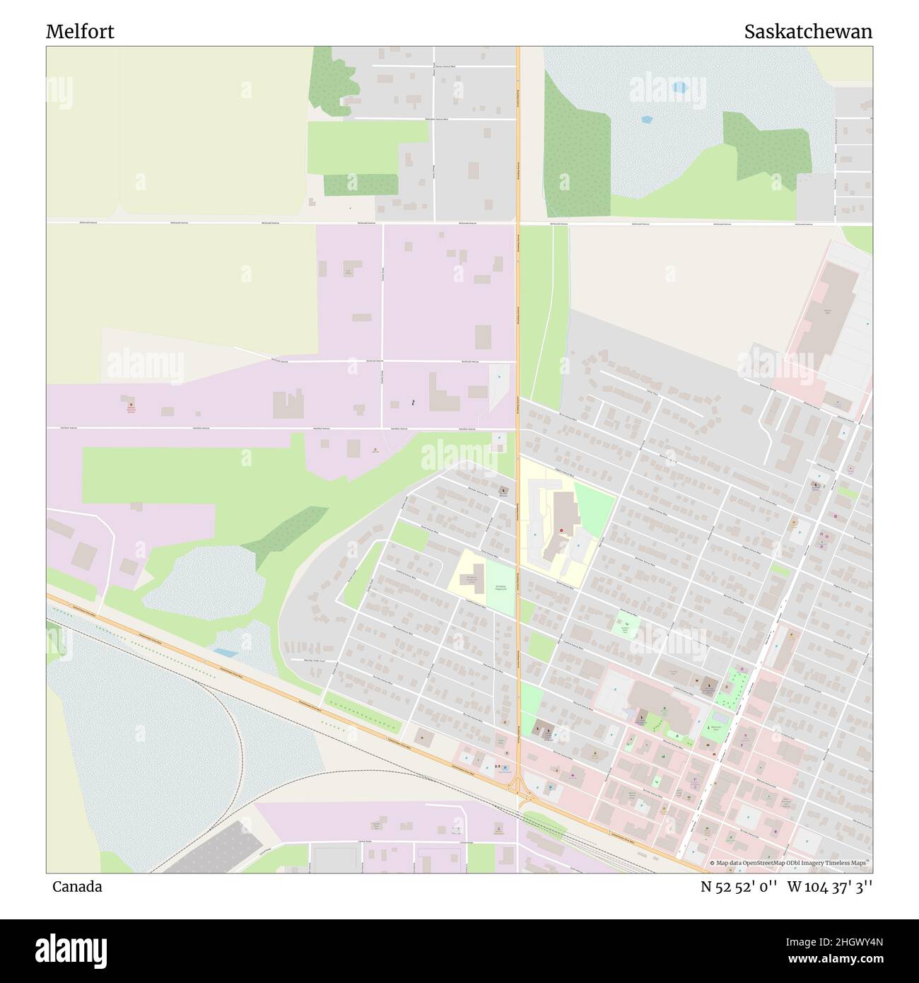 Map of melfort saskatchewan hi-res stock photography and images - Alamy