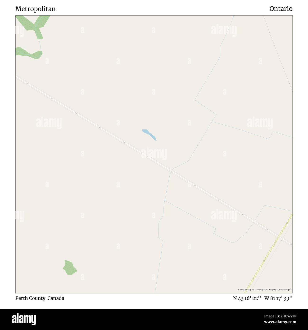Map of perth ontario hi-res stock photography and images - Alamy