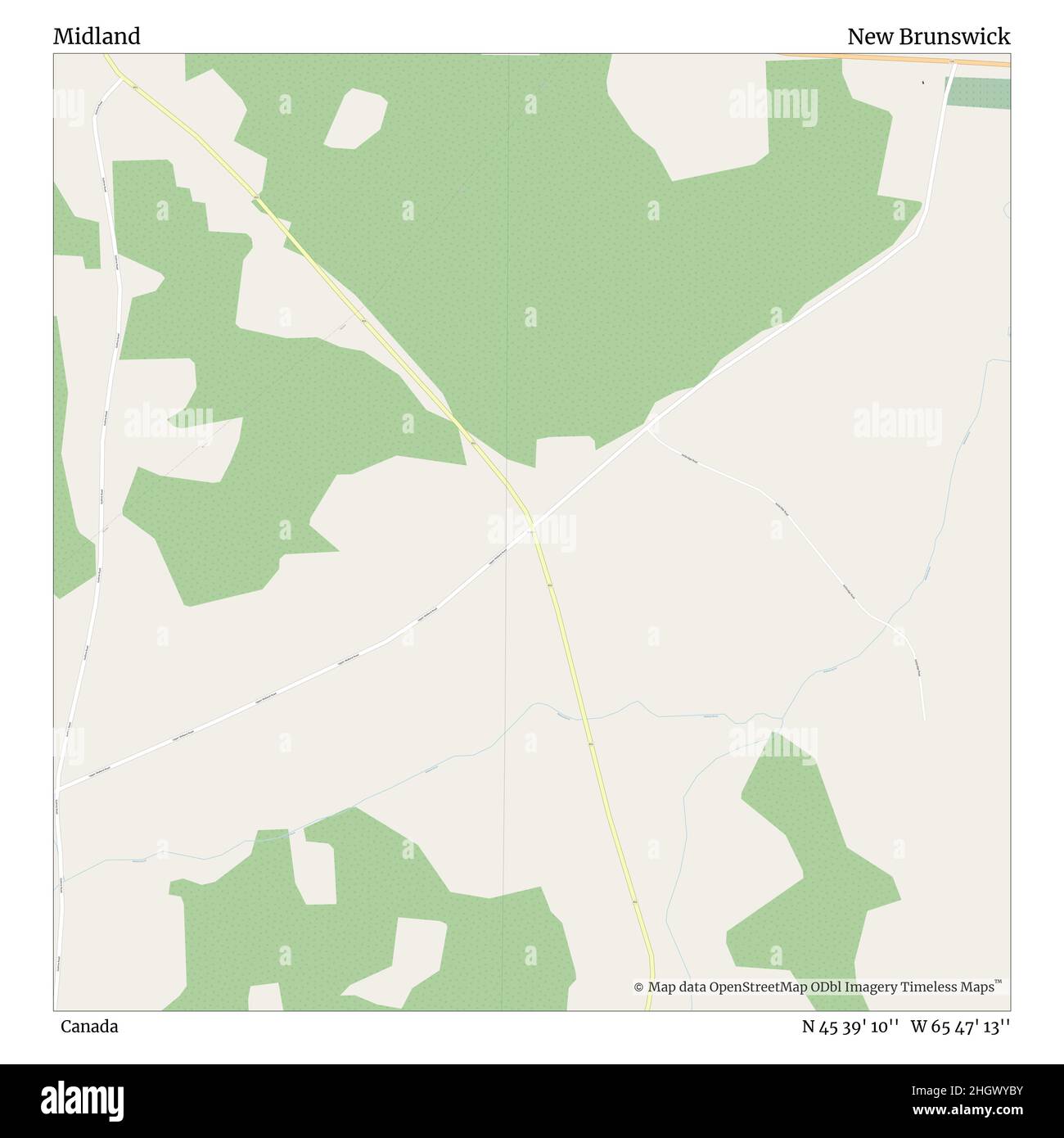 Midland map hi-res stock photography and images - Alamy