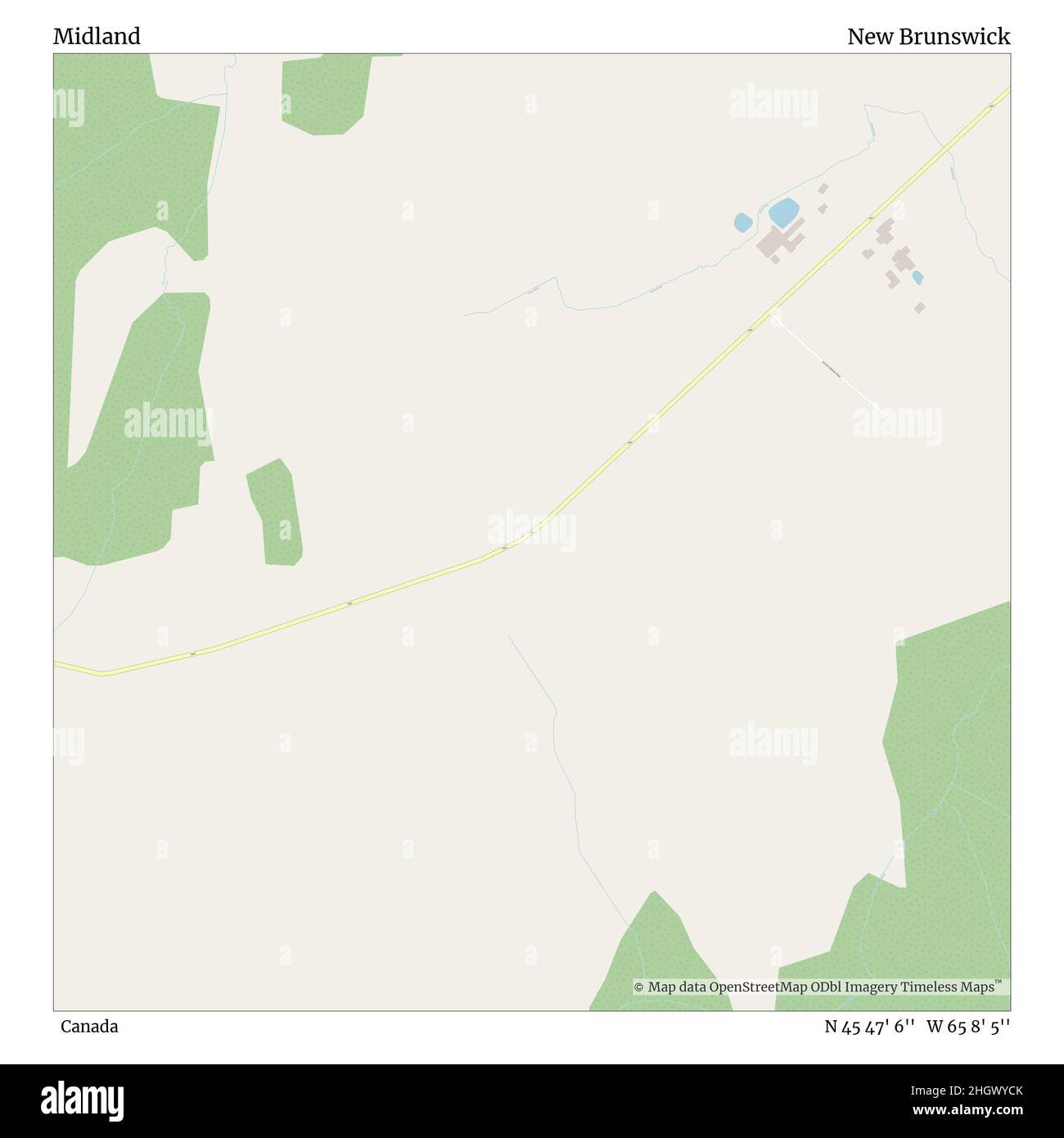 Midland map hi-res stock photography and images - Alamy