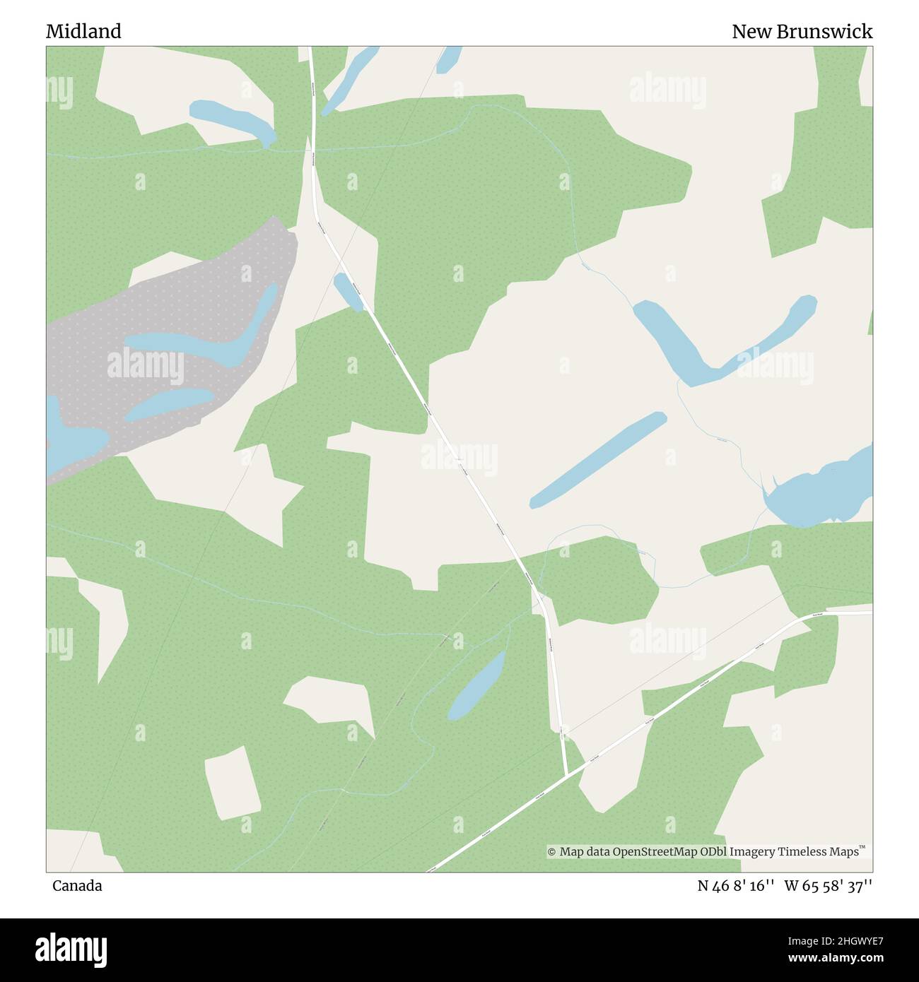 Midland map hi-res stock photography and images - Alamy