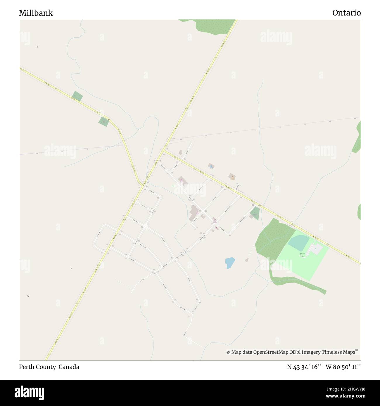 Map of perth ontario Cut Out Stock Images & Pictures - Alamy