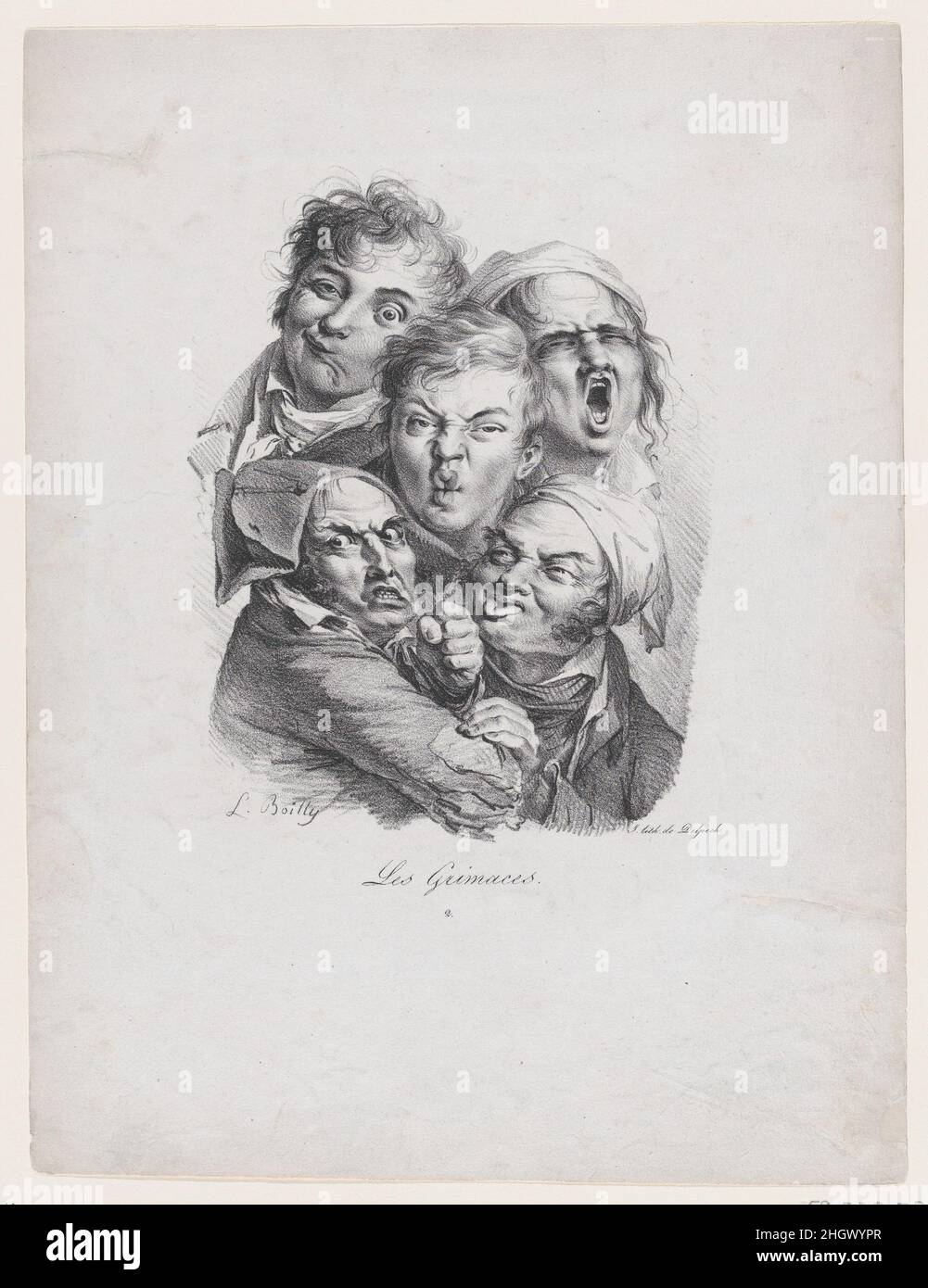 The Grimaces 1823 Louis Léopold Boilly French. The Grimaces. Collection ...