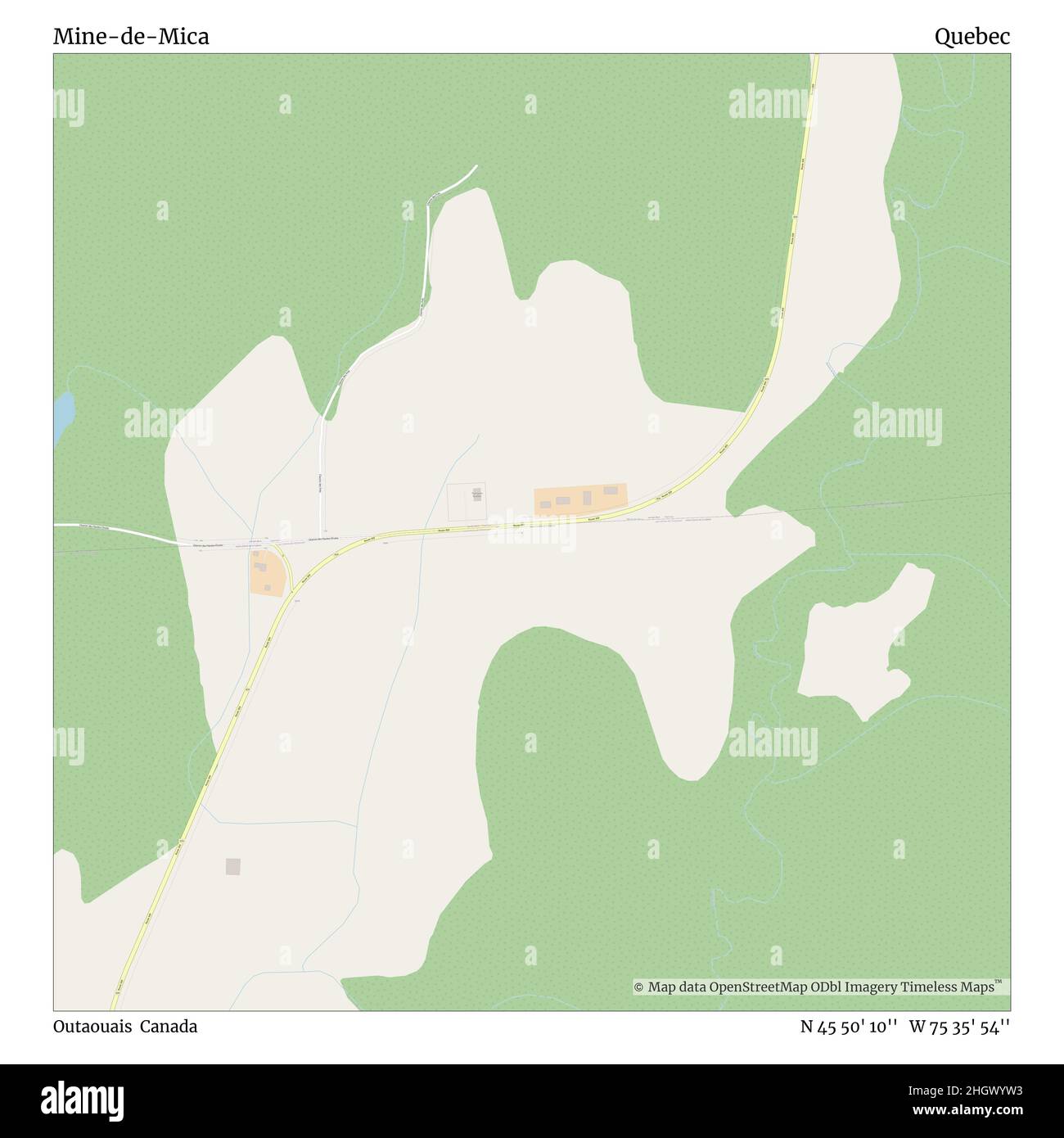 Mine-de-Mica, Outaouais, Canada, Quebec, N 45 50' 10'', W 75 35' 54 ...