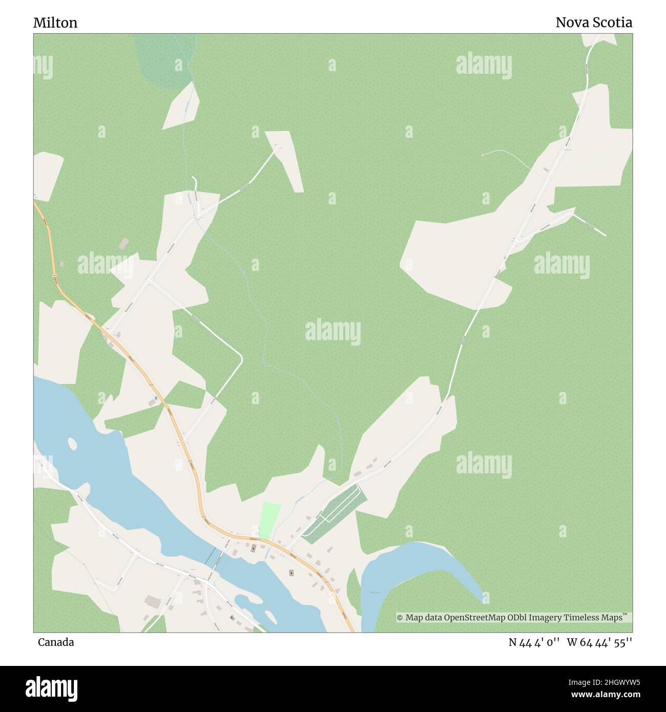 Milton map hi-res stock photography and images - Alamy