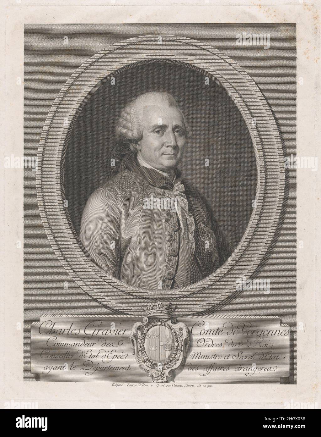 Charles Gravier, Count of Vergennes 1780 Charles Clément Bervic ...