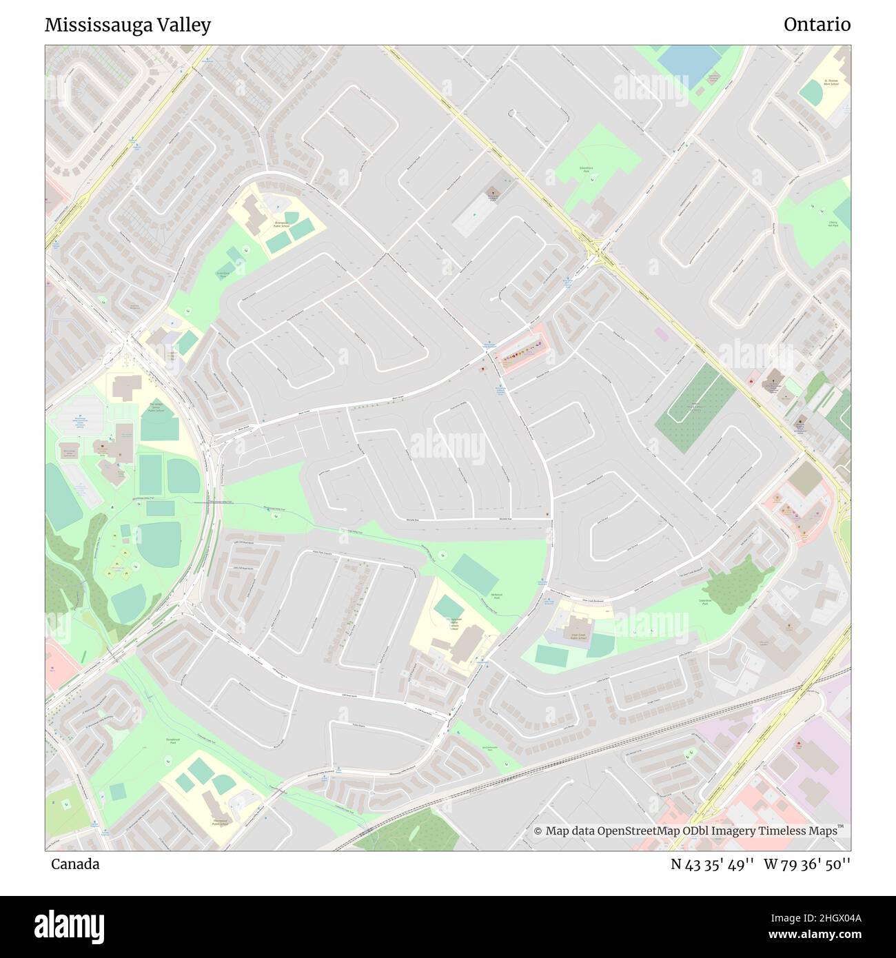 Mississauga map hi-res stock photography and images - Alamy