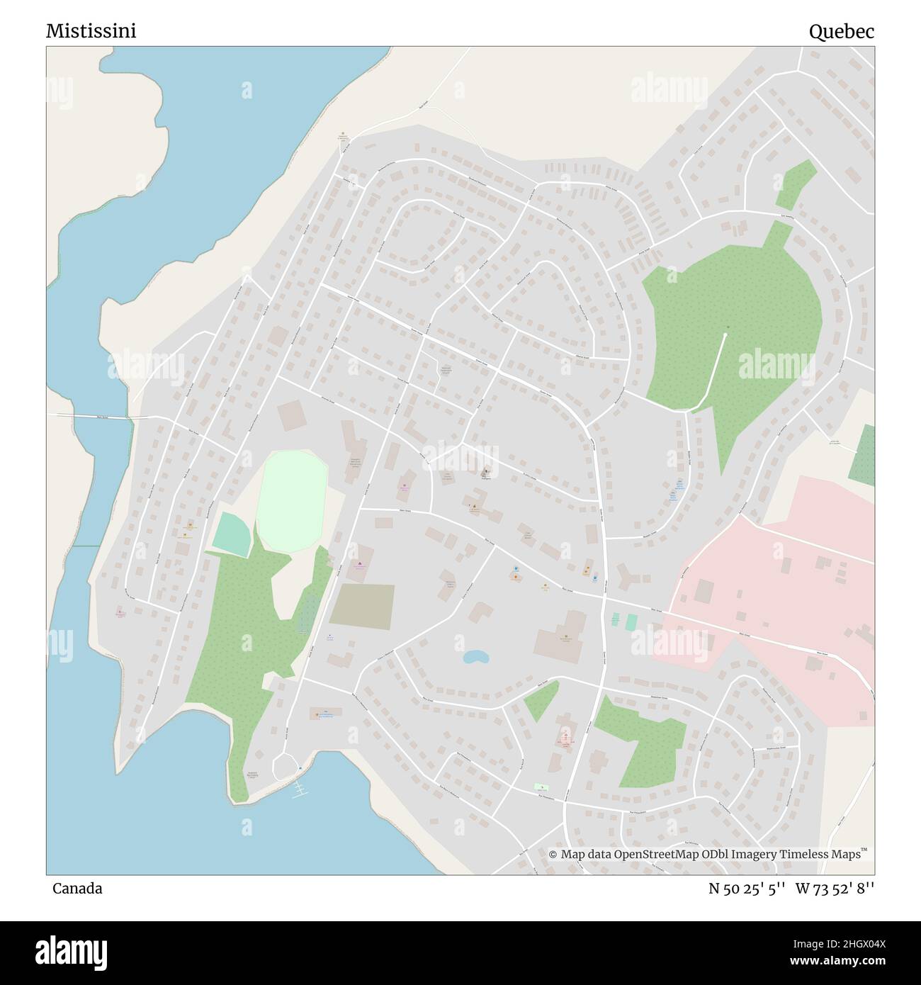Mistissini, Canada, Quebec, N 50 25' 5'', W 73 52' 8'', map, Timeless ...
