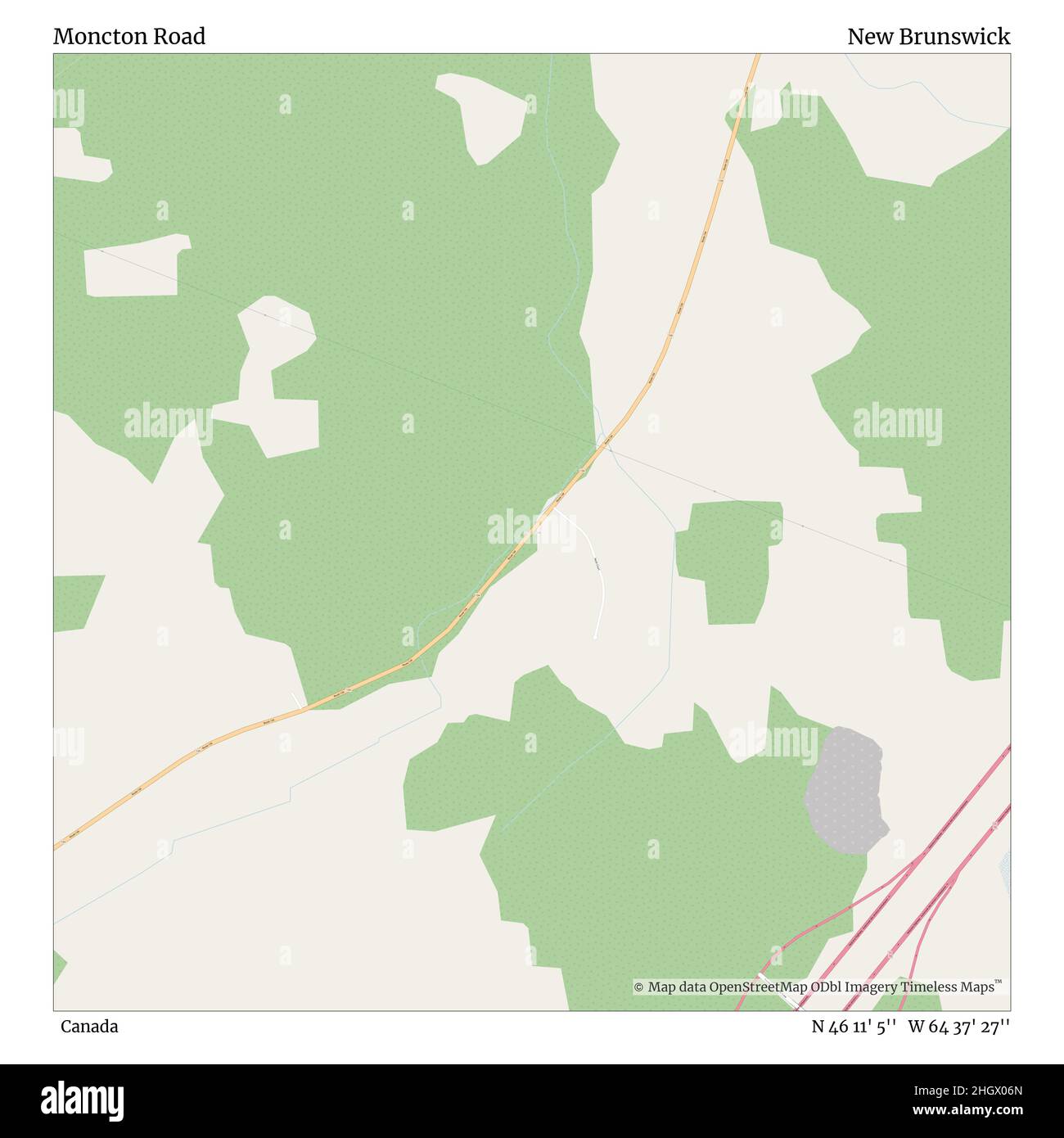 Moncton map Cut Out Stock Images & Pictures - Alamy