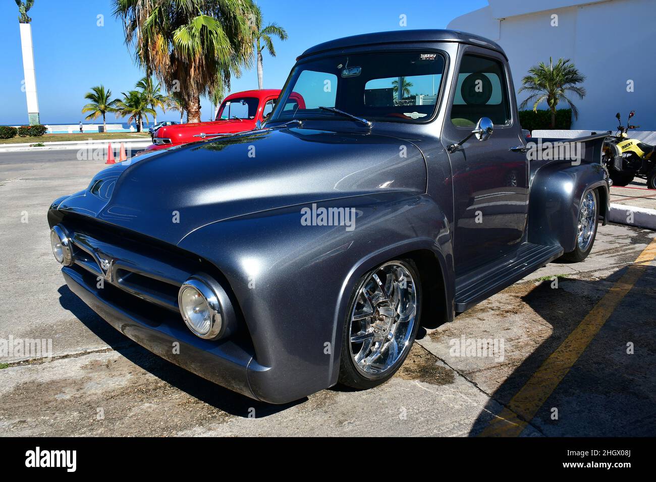 Ford F100 pickup (1950) vintage car, Mexico, North America Stock Photo ...