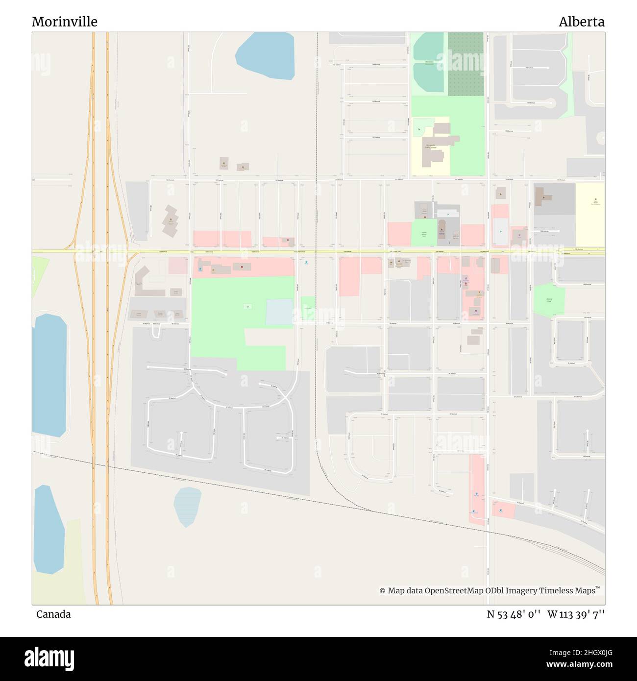 Map of morinville alberta hi-res stock photography and images - Alamy