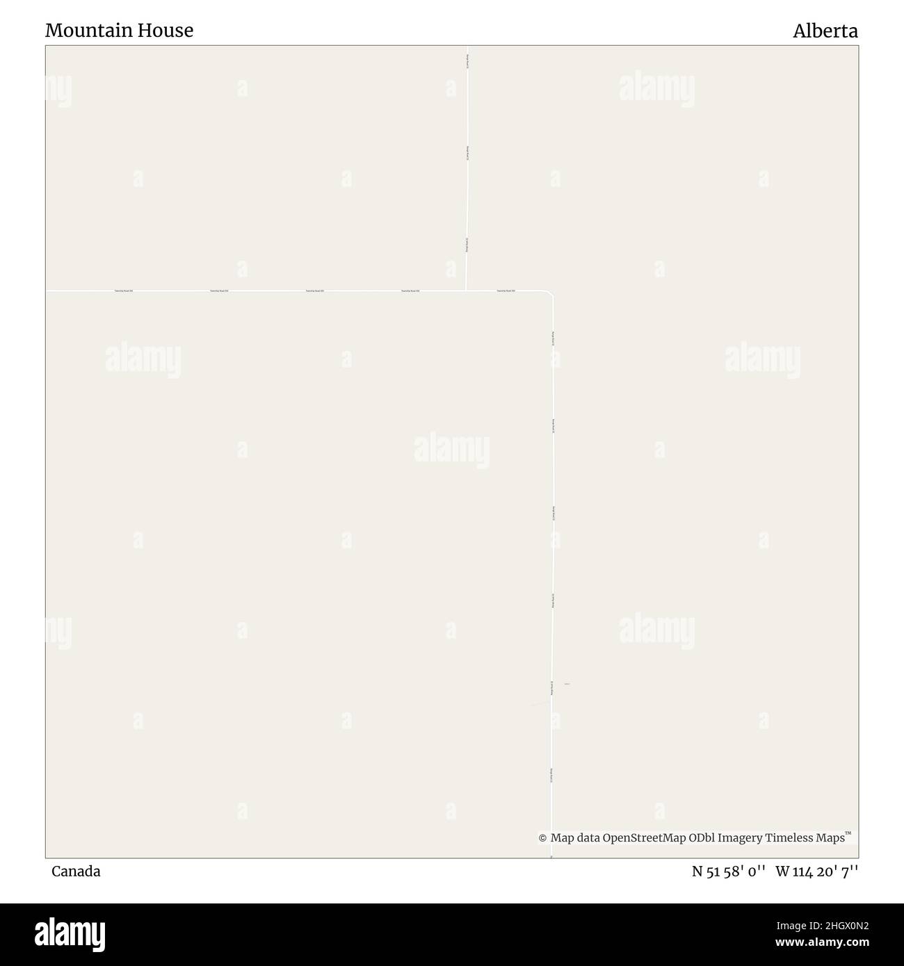 Mountain House, Canada, Alberta, N 51 58' 0'', W 114 20' 7'', map ...