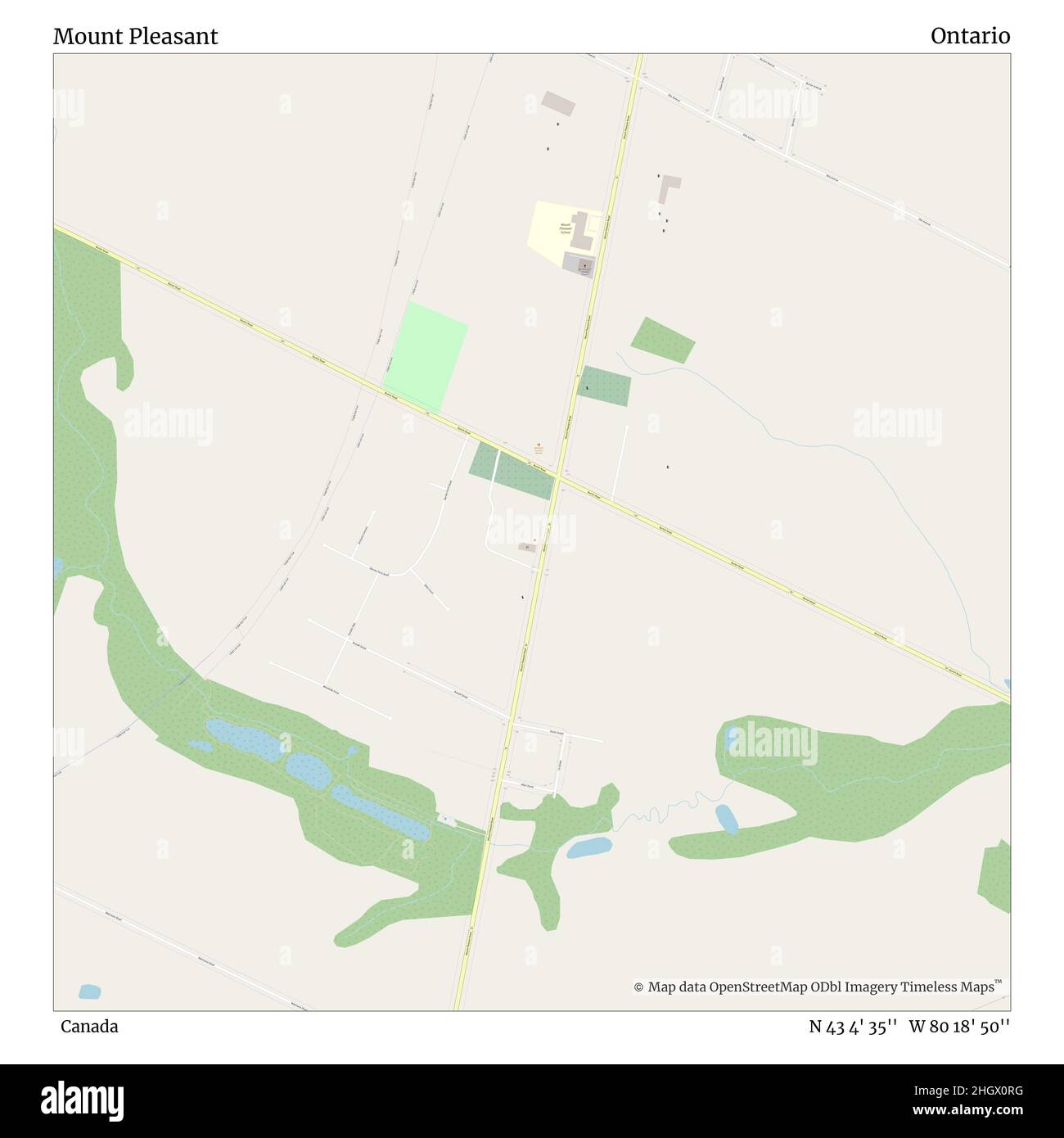 Map of mount pleasant hi-res stock photography and images - Alamy