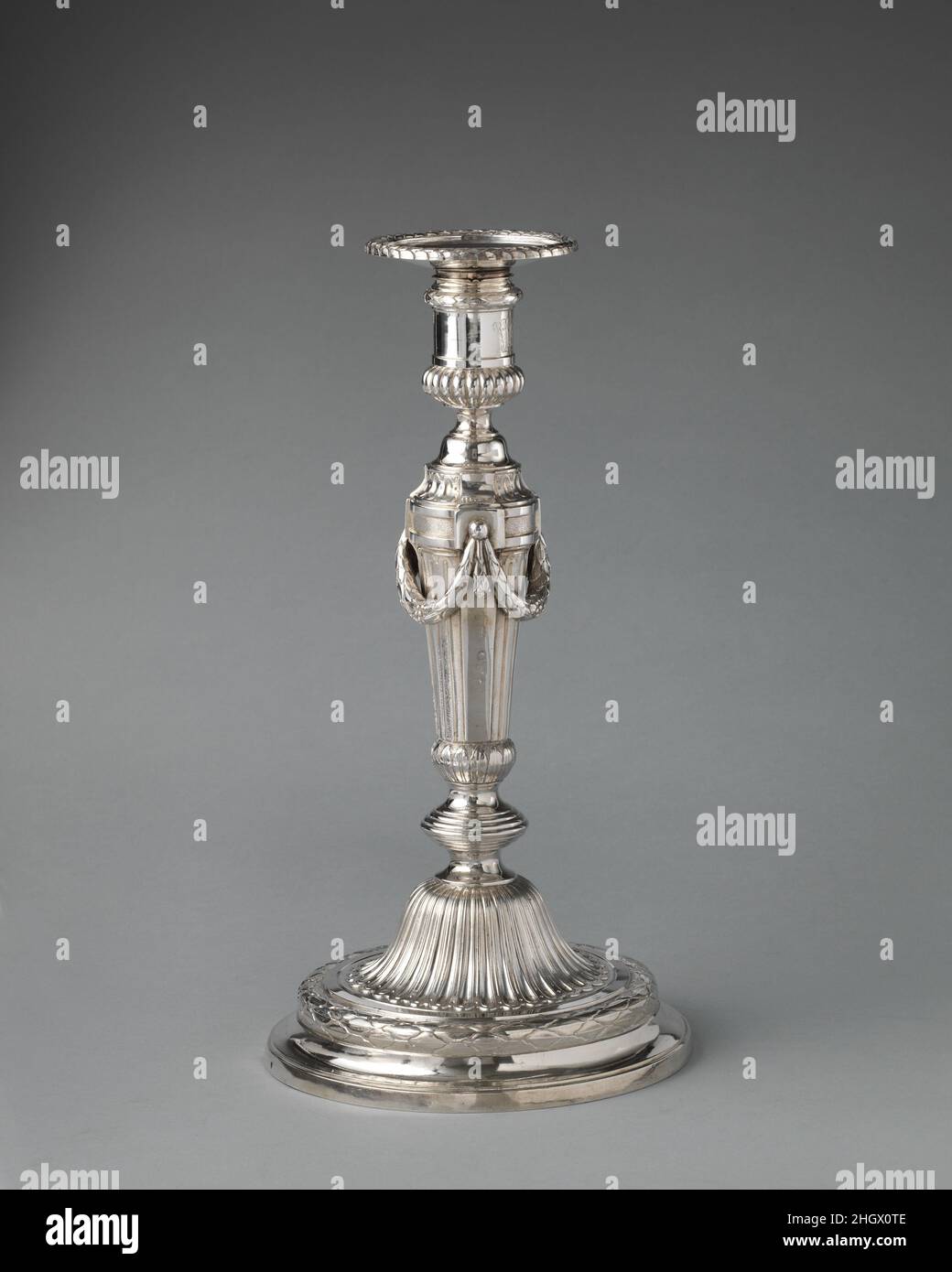 Candlestick (one of a set of eight) 1768/69 John Romer British ...