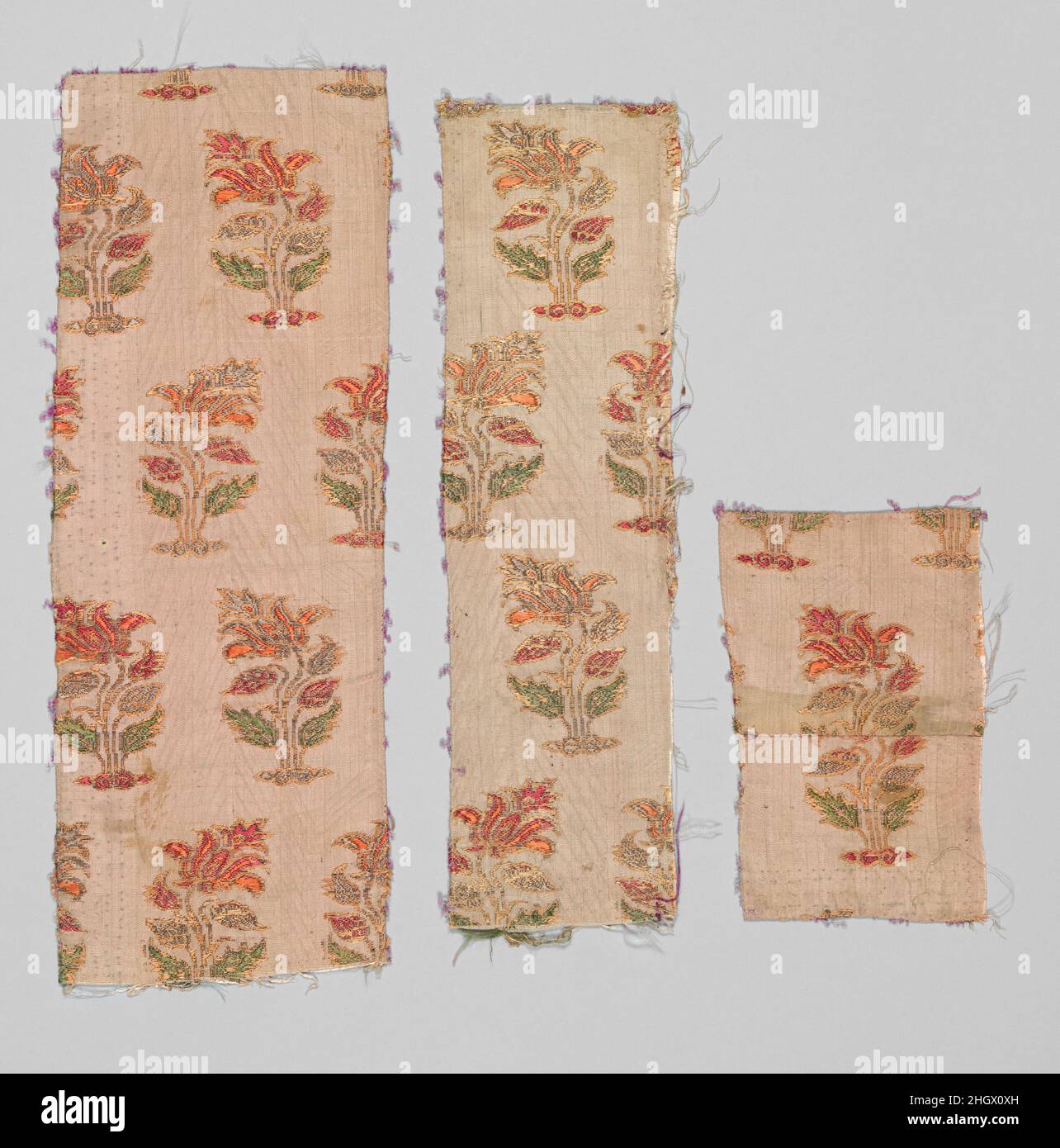 Three Textile Fragments ca. 1700. Three Textile Fragments. ca. 1700 ...