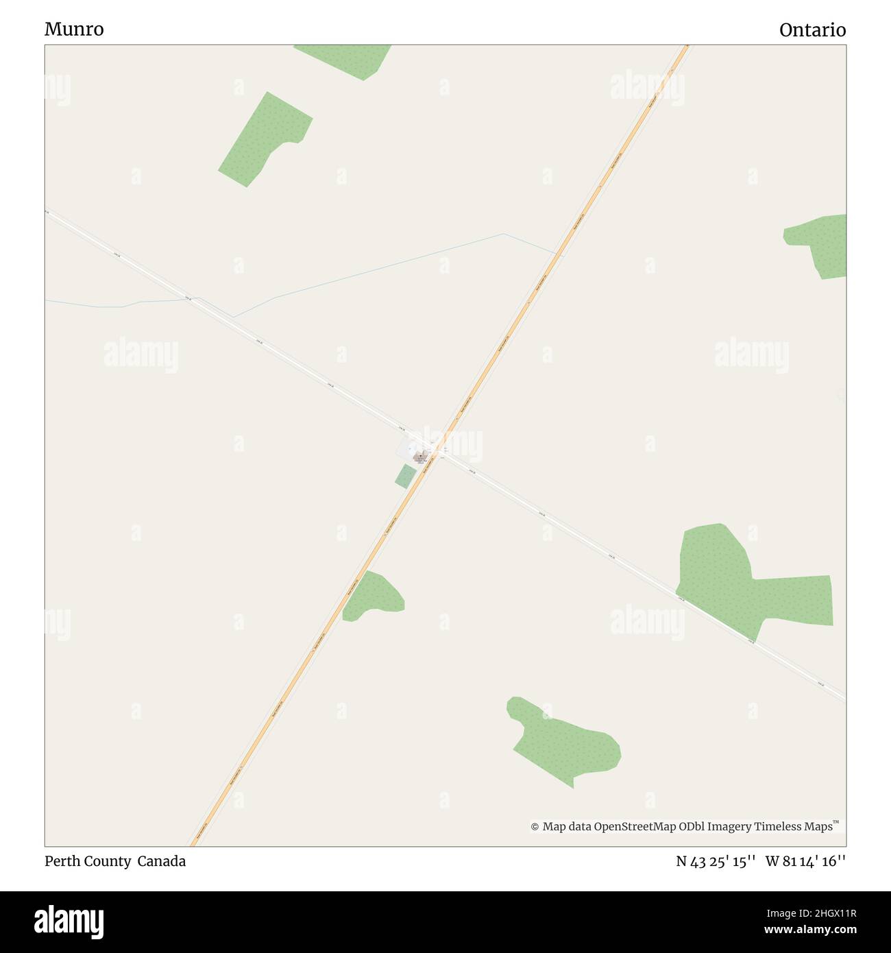 Map of perth ontario hi-res stock photography and images - Alamy