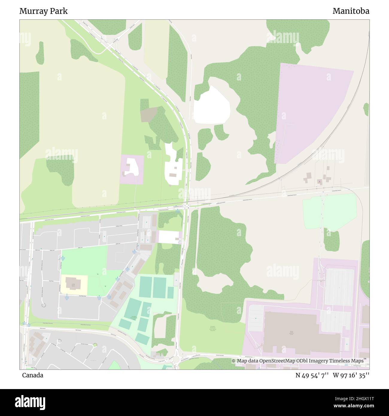 Murray Park, Canada, Manitoba, N 49 54' 7'', W 97 16' 35'', map ...