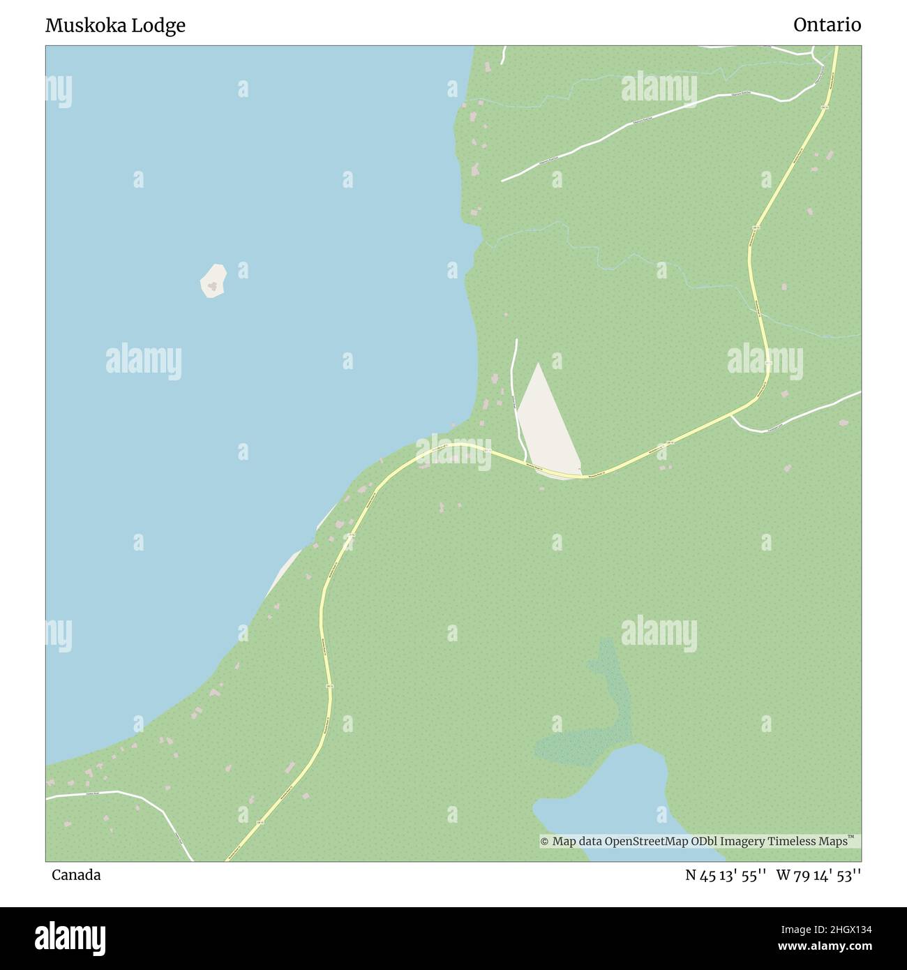 Map of muskoka hi-res stock photography and images - Alamy
