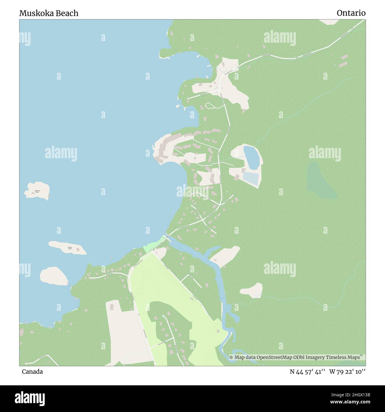 Map of muskoka hi-res stock photography and images - Alamy