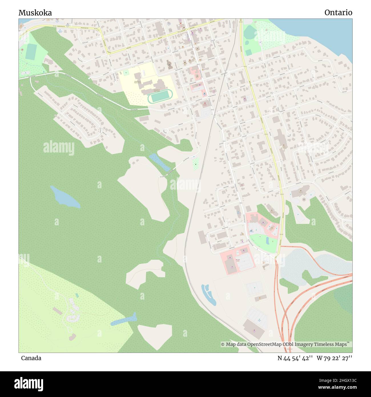 Map of muskoka hi-res stock photography and images - Alamy