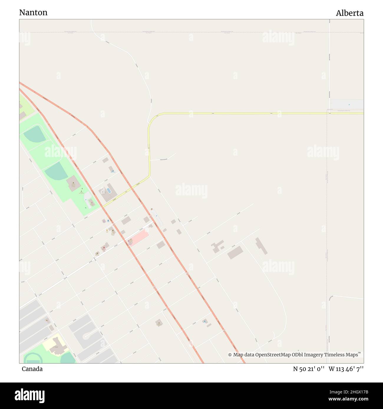 Nanton alberta canada map hi-res stock photography and images - Alamy