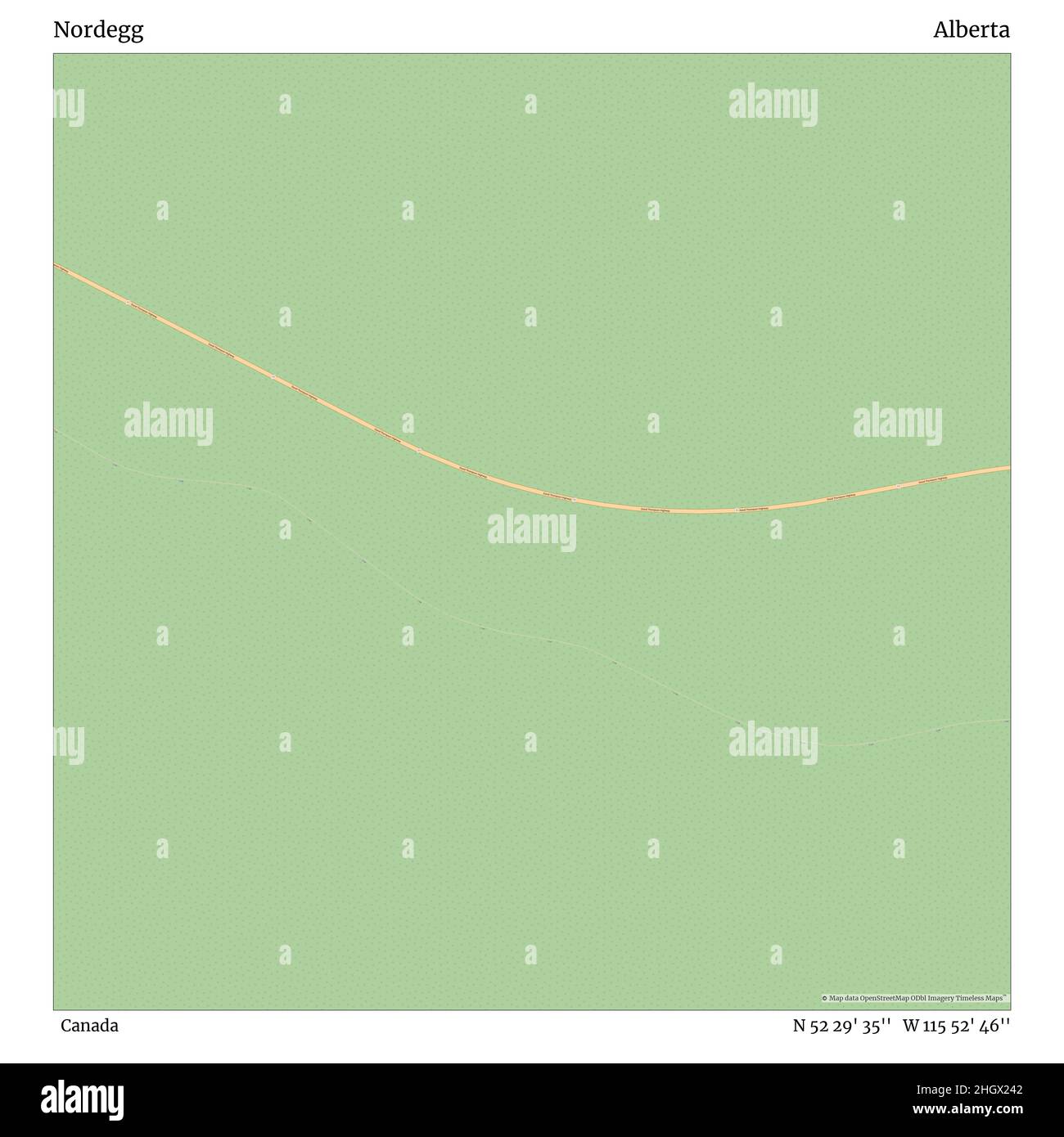 Nordegg map Cut Out Stock Images & Pictures - Alamy