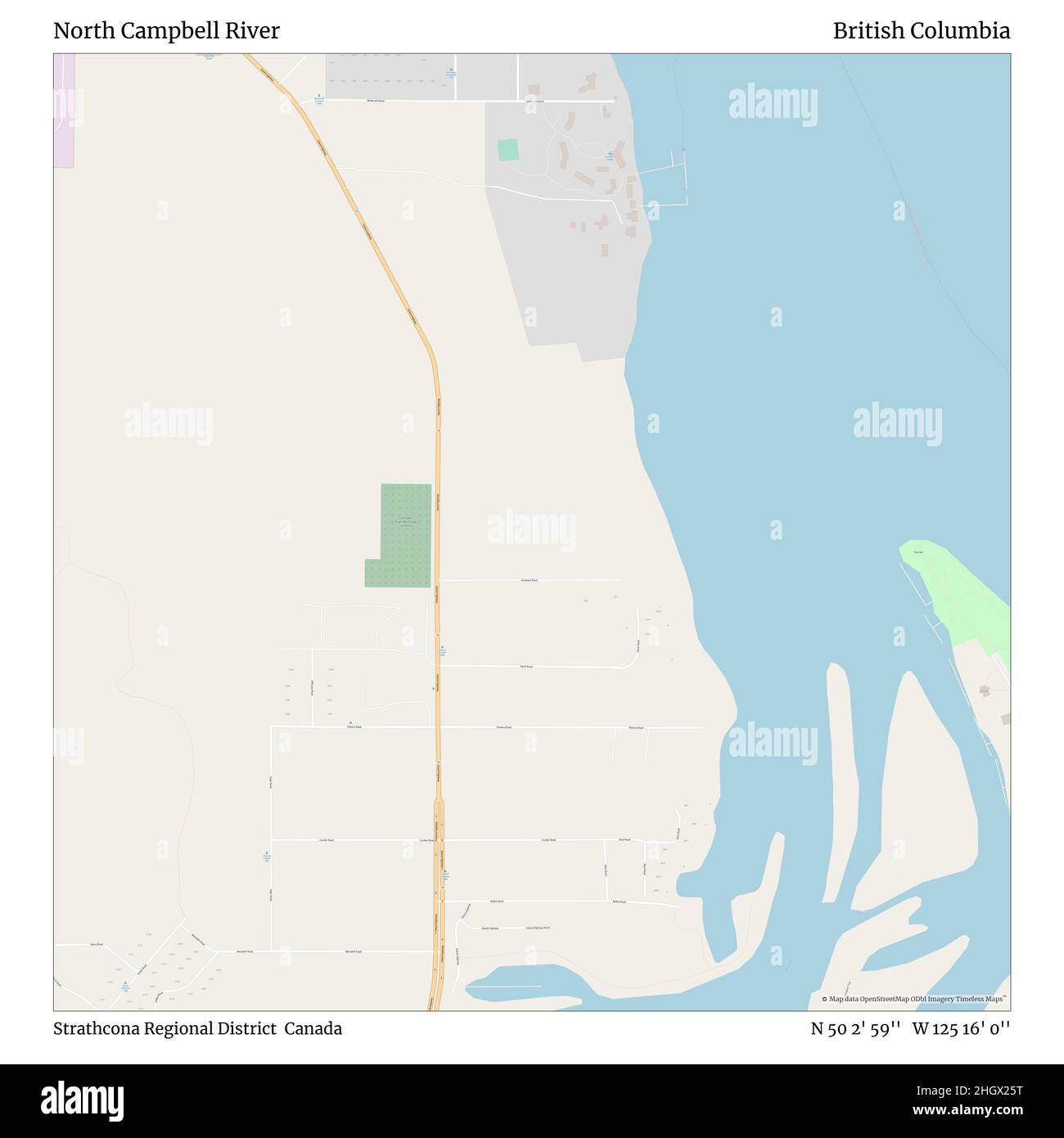 Map of campbell river hi-res stock photography and images - Alamy