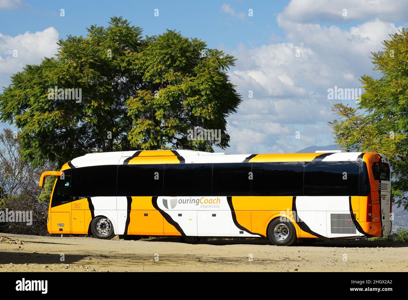 Tour bus, Mexico, North America Stock Photo - Alamy