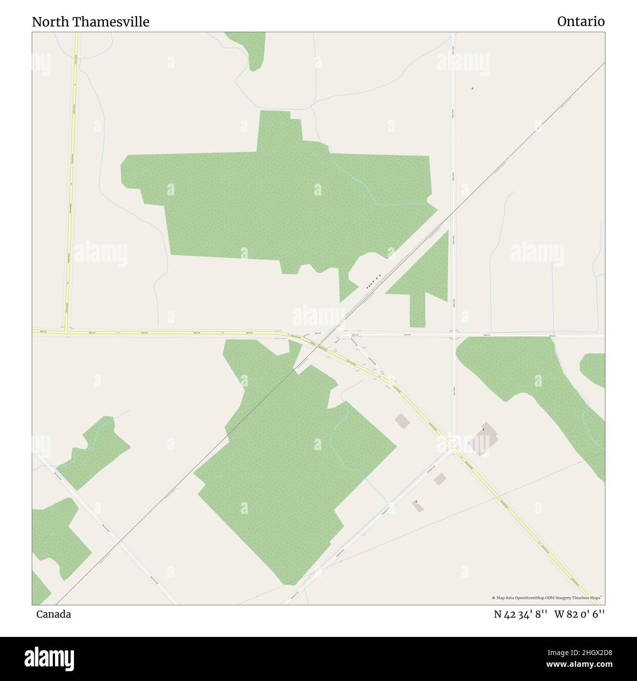 Map of thamesville ontario hi-res stock photography and images - Alamy
