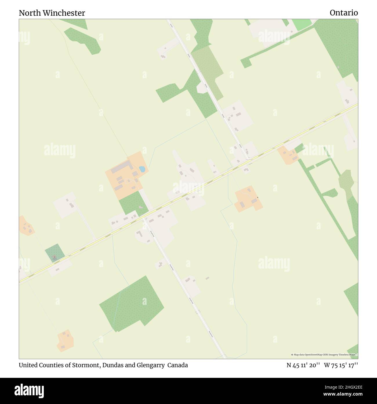 Map of winchester ontario hi-res stock photography and images - Alamy