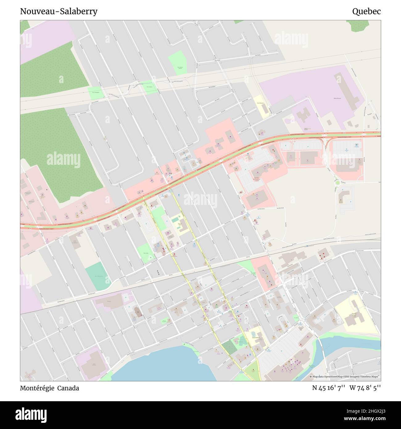 Nouveau-Salaberry, Montérégie, Canada, Quebec, N 45 16' 7'', W 74 8' 5 ...
