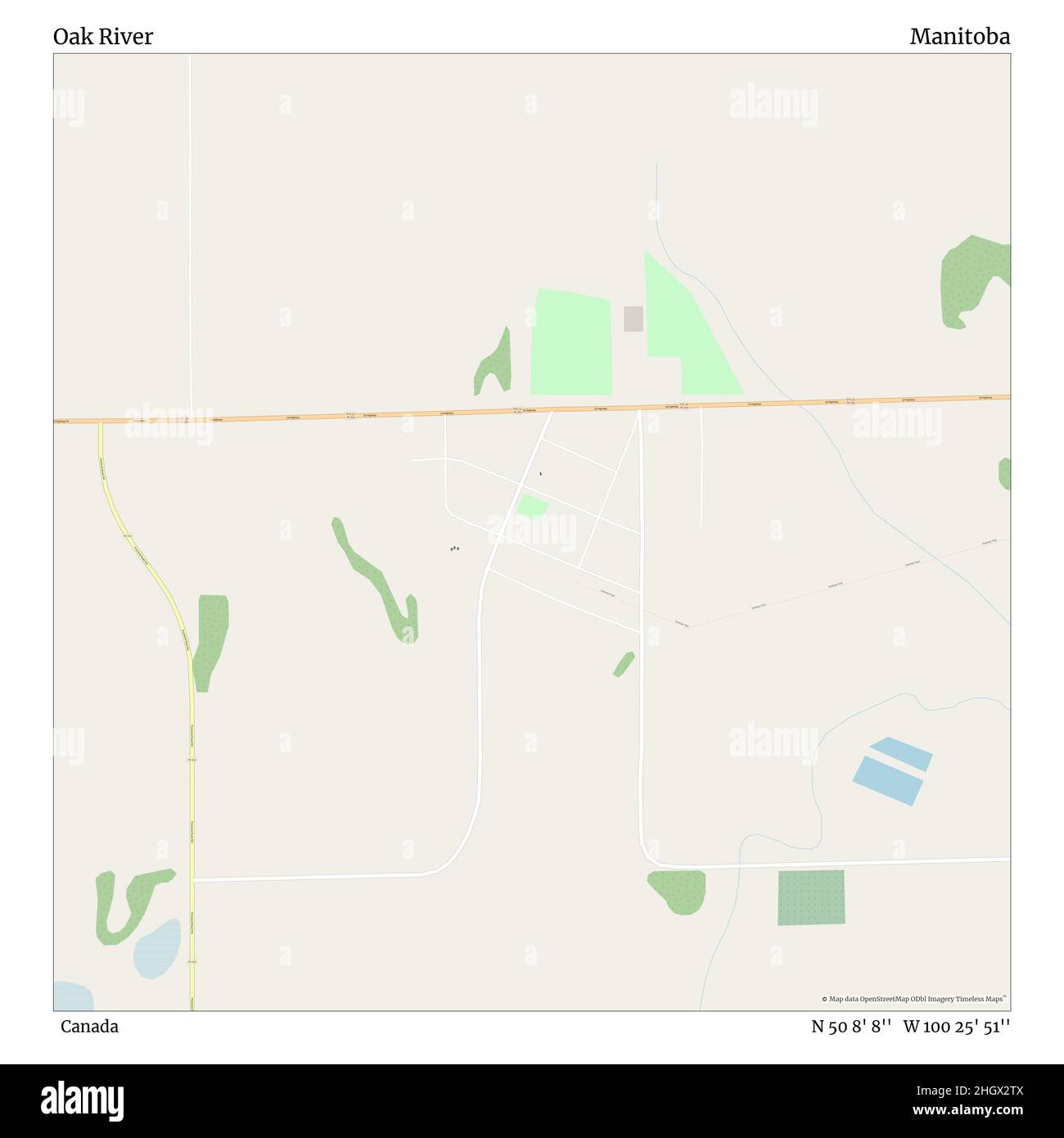 Map of oak river hi-res stock photography and images - Alamy